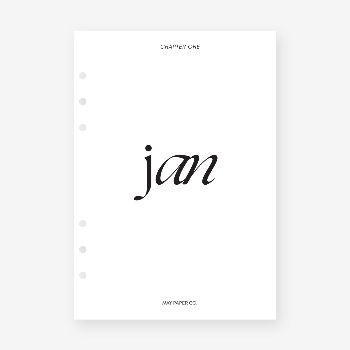 PRINTABLE Monthly Covers Vol.01 Dashboard | MAY PAPER CO.