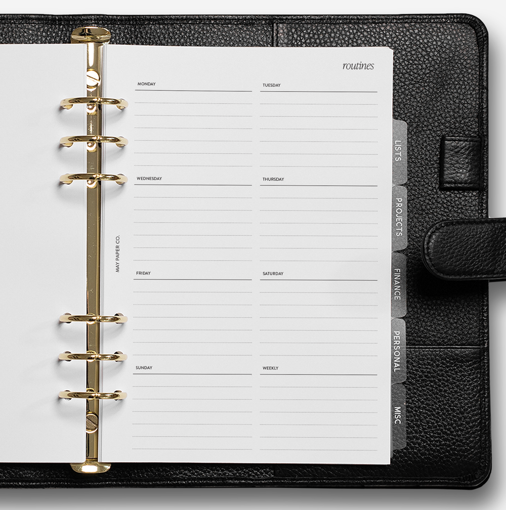 MAY PAPER CO. | Minimalistic stationery for the planner lover.
