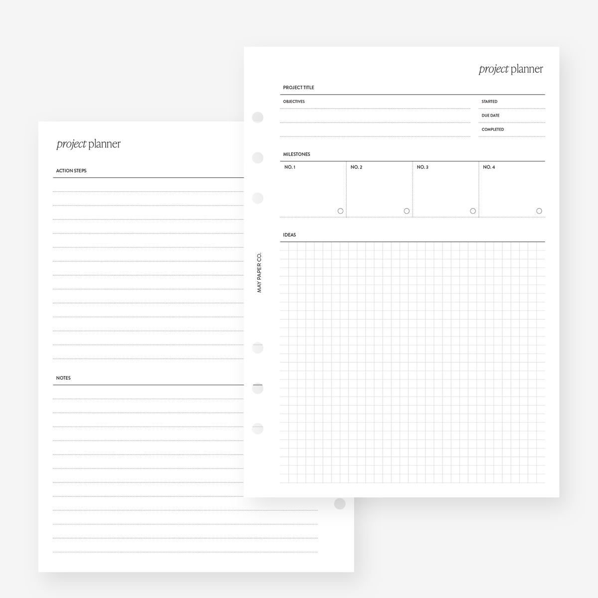 PRINTABLE Project Planner | MAY PAPER CO.