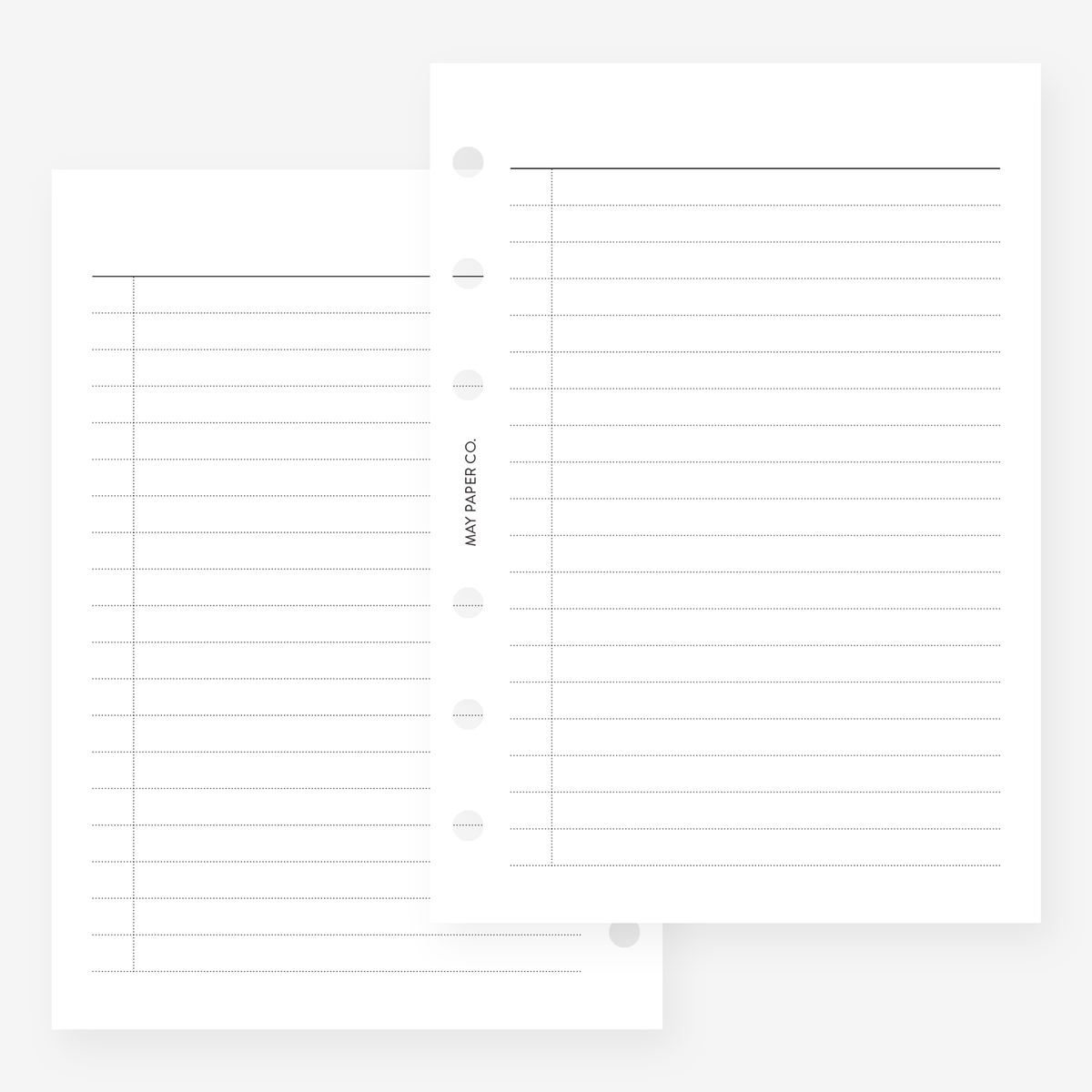 PRINTABLE Lined with Margin 2.0 | MAY PAPER CO.