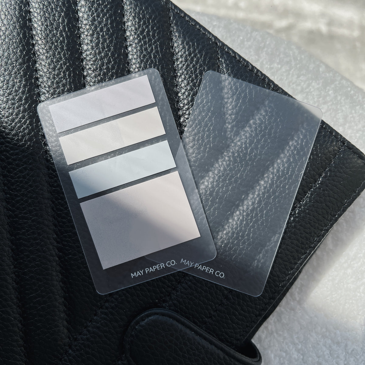 Business Card Sized Transparent Card (Set of 2) | MAY PAPER CO.