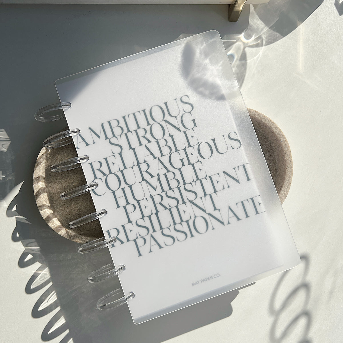 Discbound Covers | Frost Clear (Set of 2) | MAY PAPER CO.