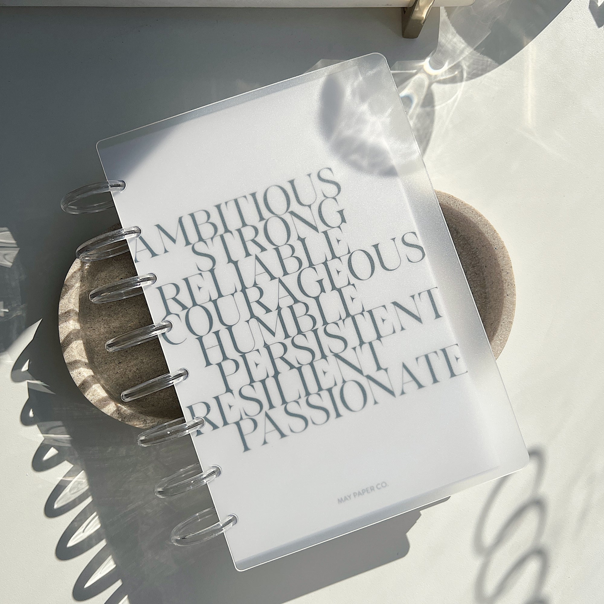 Discbound Covers | Frost Clear (Set of 2) | MAY PAPER CO.