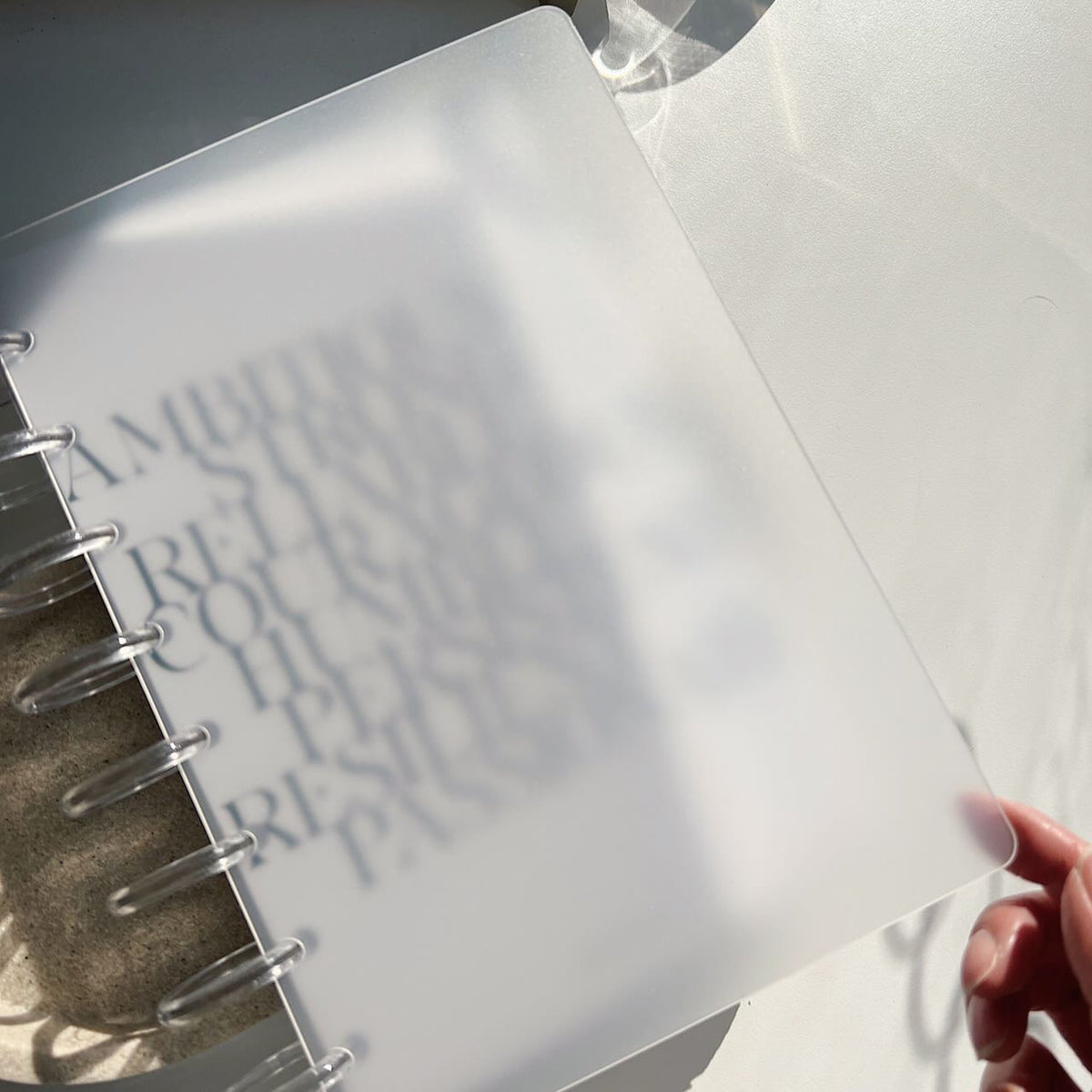 Discbound Covers | Frost Clear (Set of 2) | MAY PAPER CO.