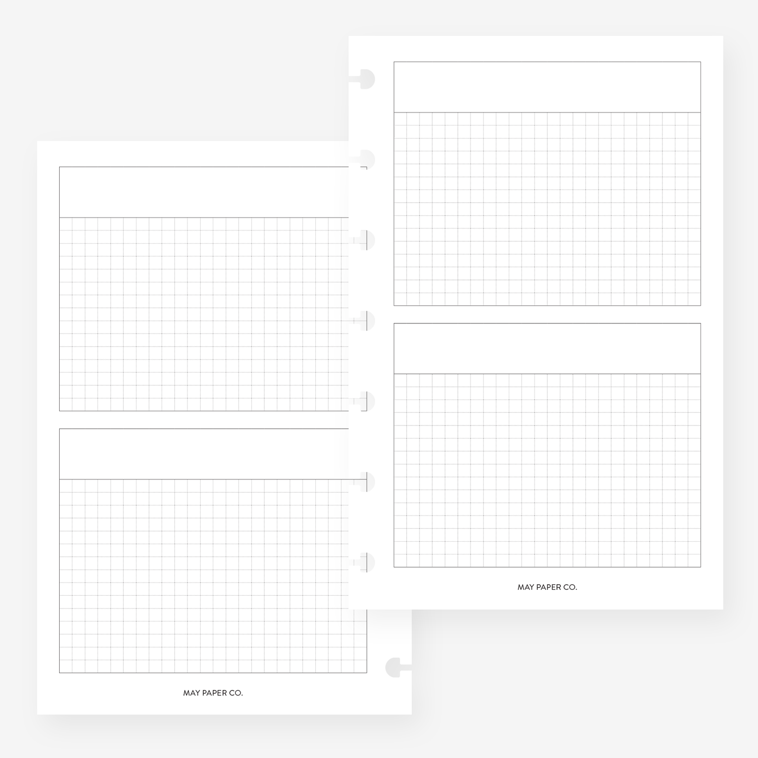 PRINTABLE Grid Horizontal Split | MAY PAPER CO.