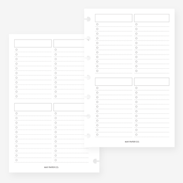 Printable Quadrant Lists | May Paper Co. – MAY PAPER CO.