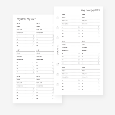 Printable Buy Now Pay Later | May Paper Co. – MAY PAPER CO.