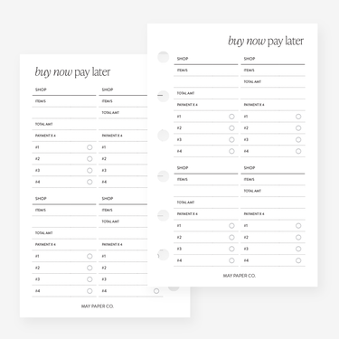 Printable Buy Now Pay Later | May Paper Co. – MAY PAPER CO.