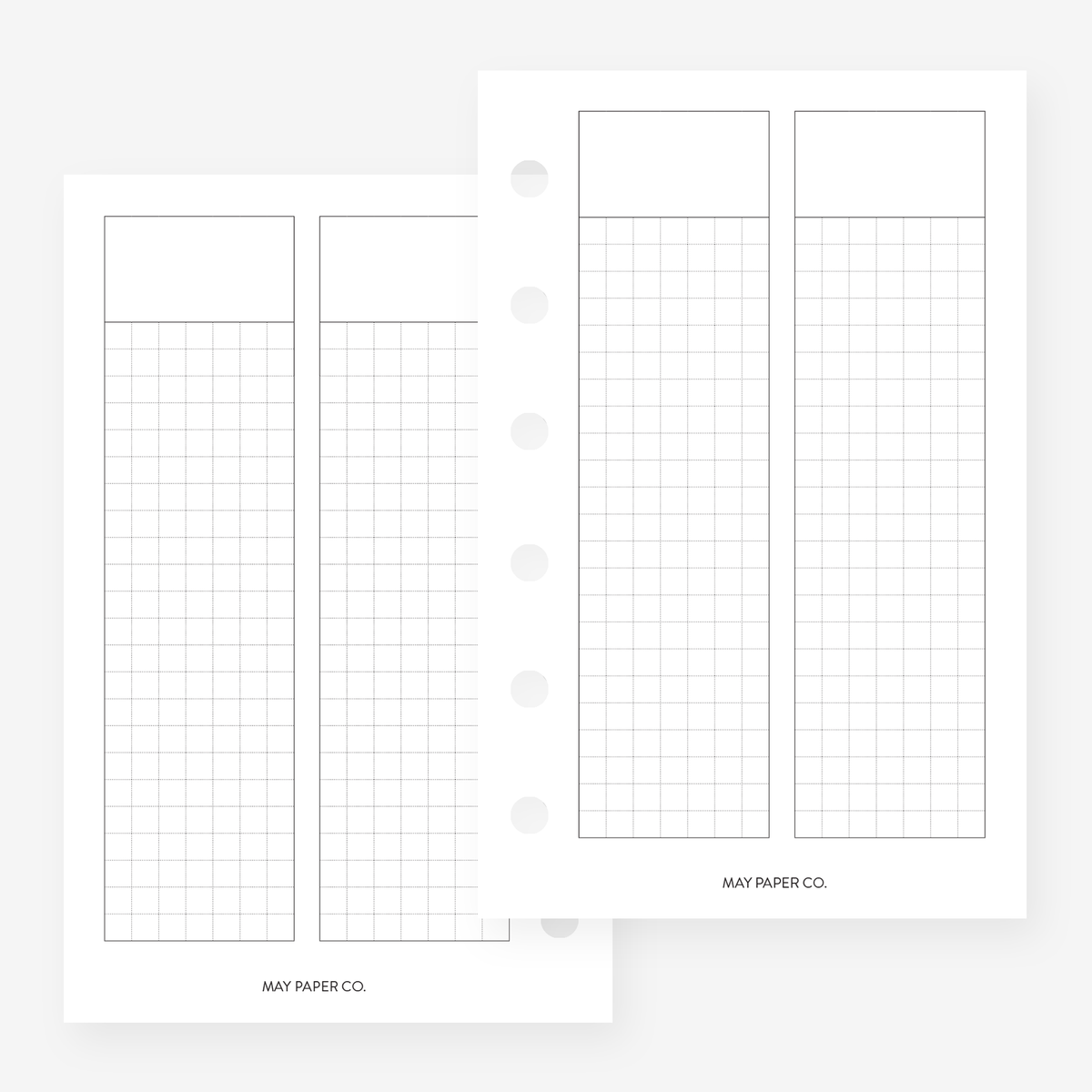 Grid Vertical Split Planner Insert | MAY PAPER CO.