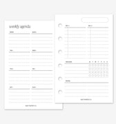 Printable Undated Weekly No.05 WO2P | With Tracker | May Paper Co ...