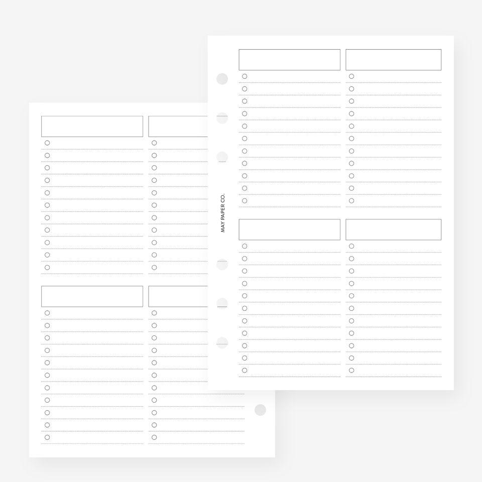 Printable Quadrant Lists | May Paper Co. – MAY PAPER CO.