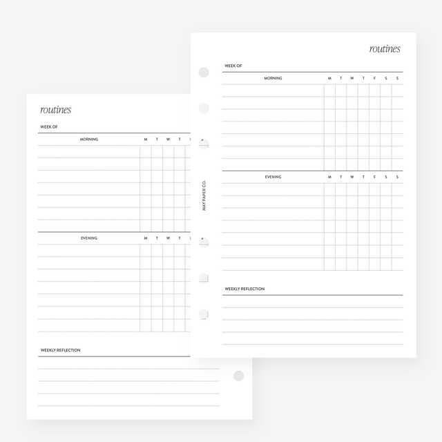 PRINTABLE Routines Tracker – MAY PAPER CO.