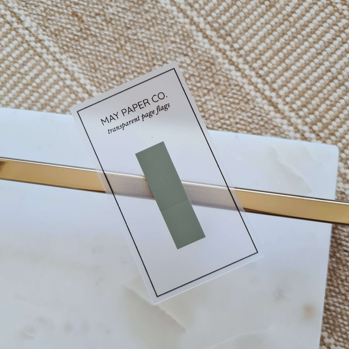 Transparent Page Flag | Clear Sticky Note | May Paper Co. | MAY PAPER CO.