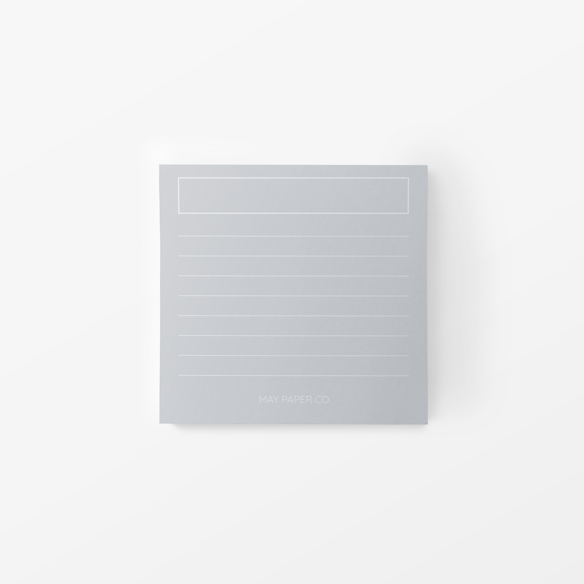 LINED GREY Sticky Note | MAY PAPER CO.