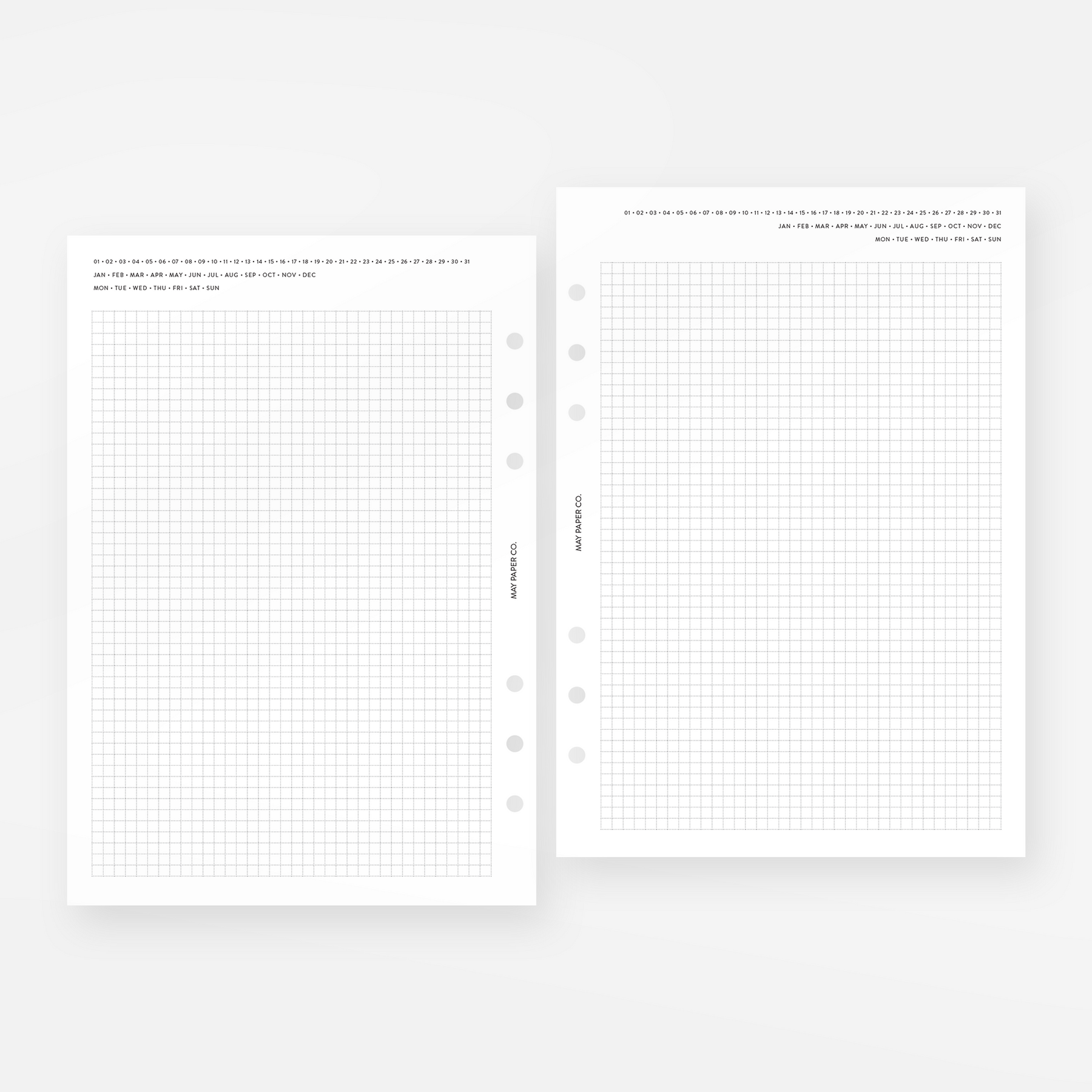 PRINTABLE Grid Undated Notes | MAY PAPER CO.