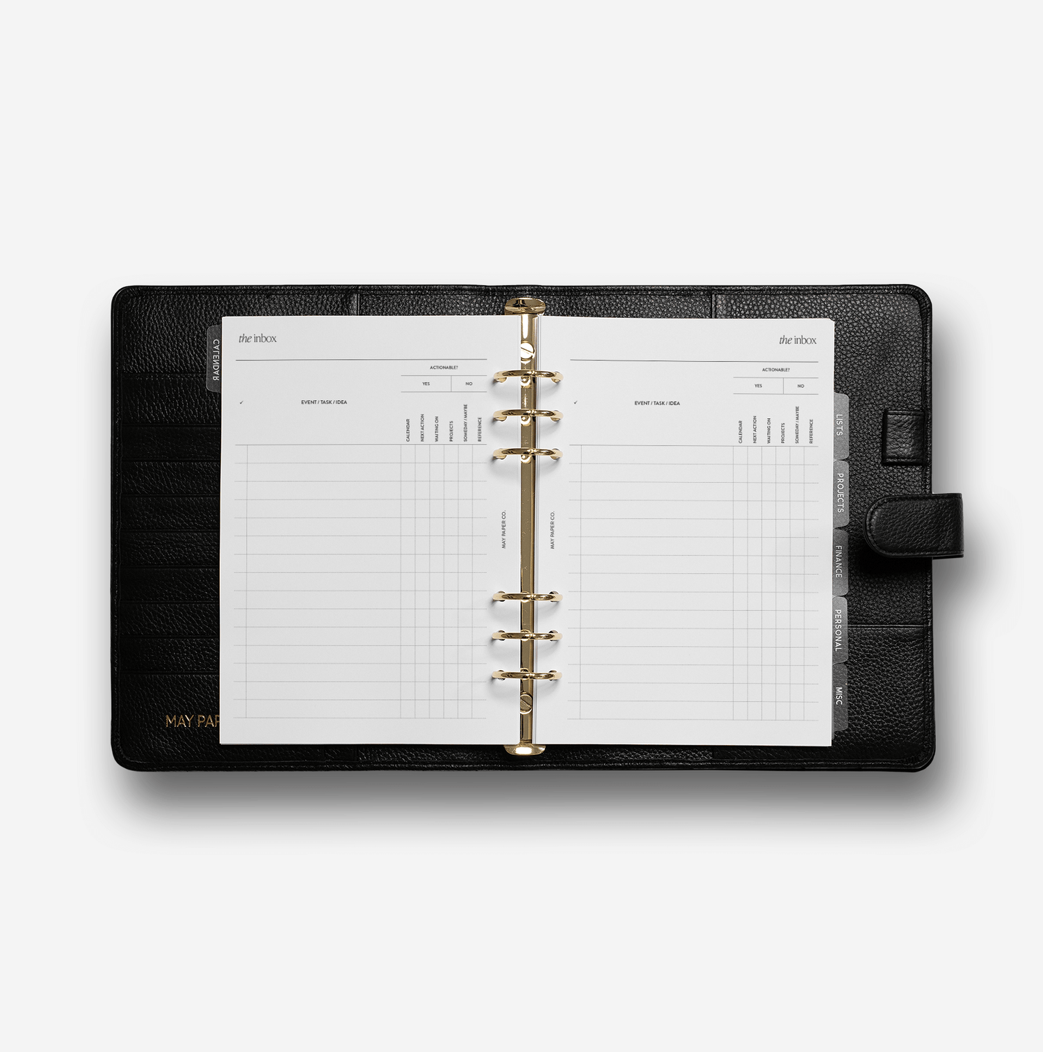 The Inbox Planner Insert Getting Things Done | Planner Refills ...