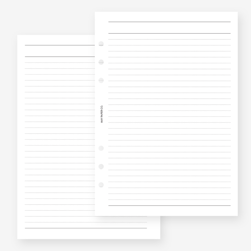 PRINTABLE Lined | MAY PAPER CO.