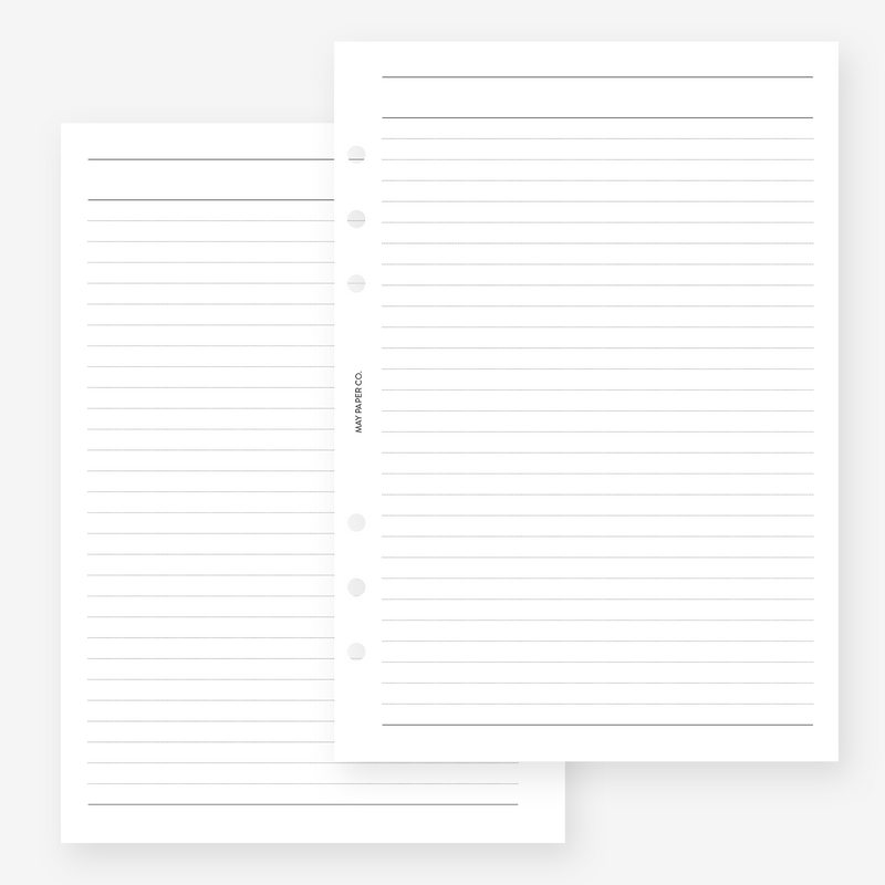 PRINTABLE Lined | MAY PAPER CO.