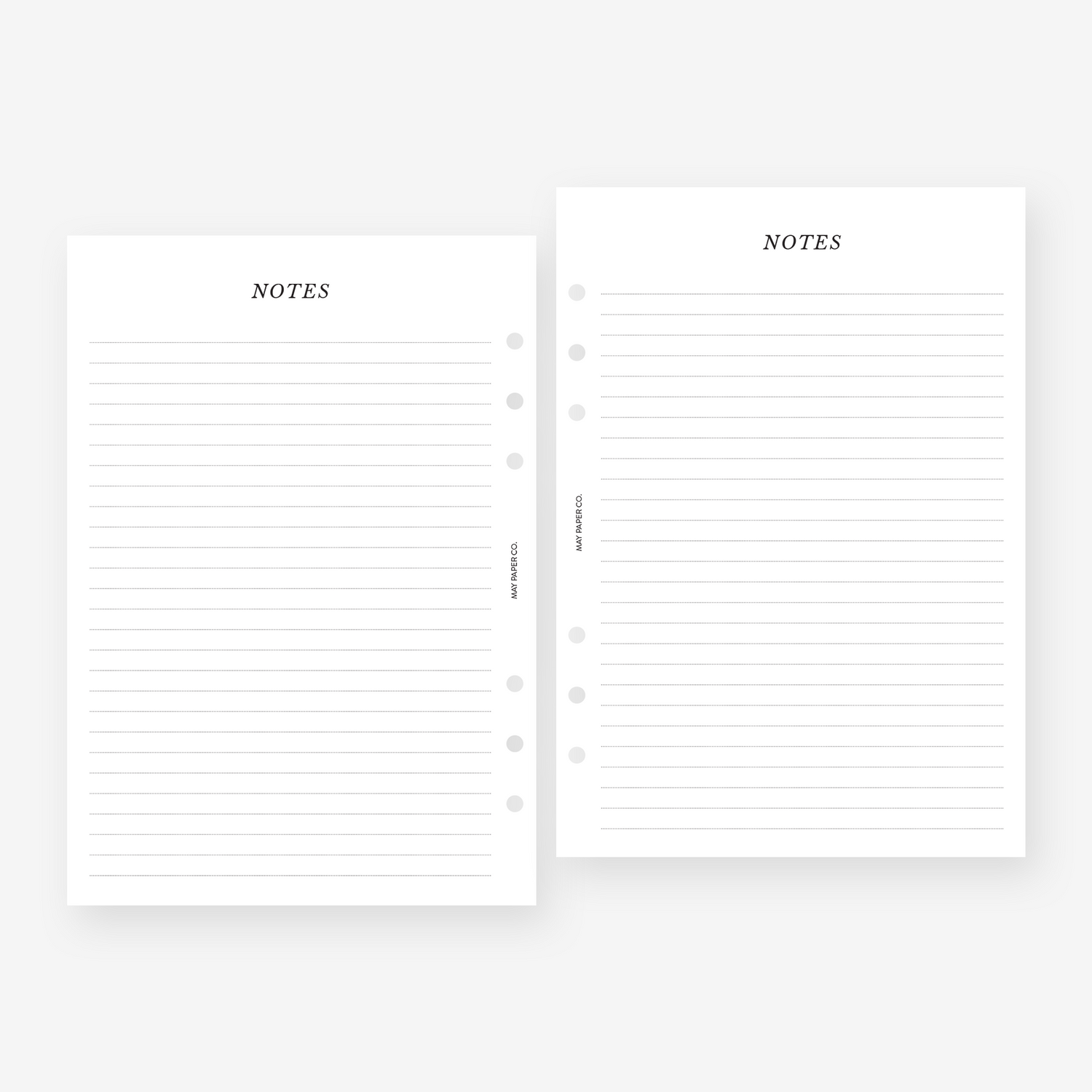 Notes Lined Planner Insert | MAY PAPER CO.