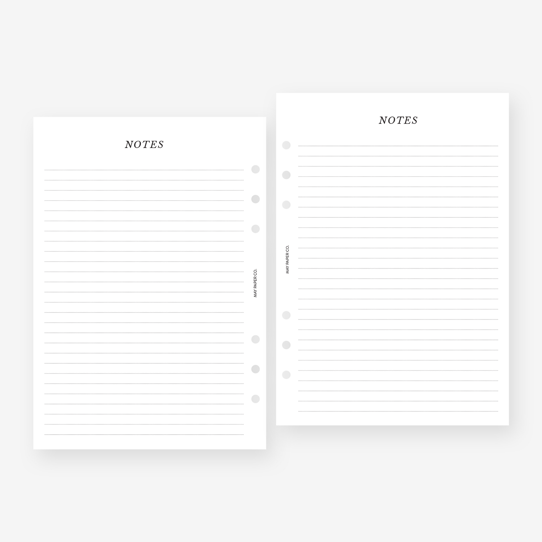 Notes Lined Planner Insert | MAY PAPER CO.