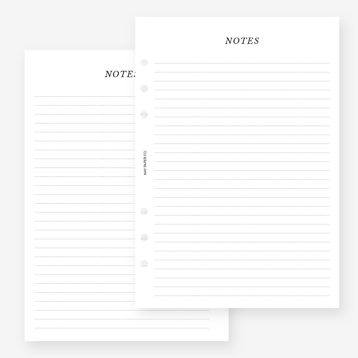 PRINTABLE Notes Lined | MAY PAPER CO.
