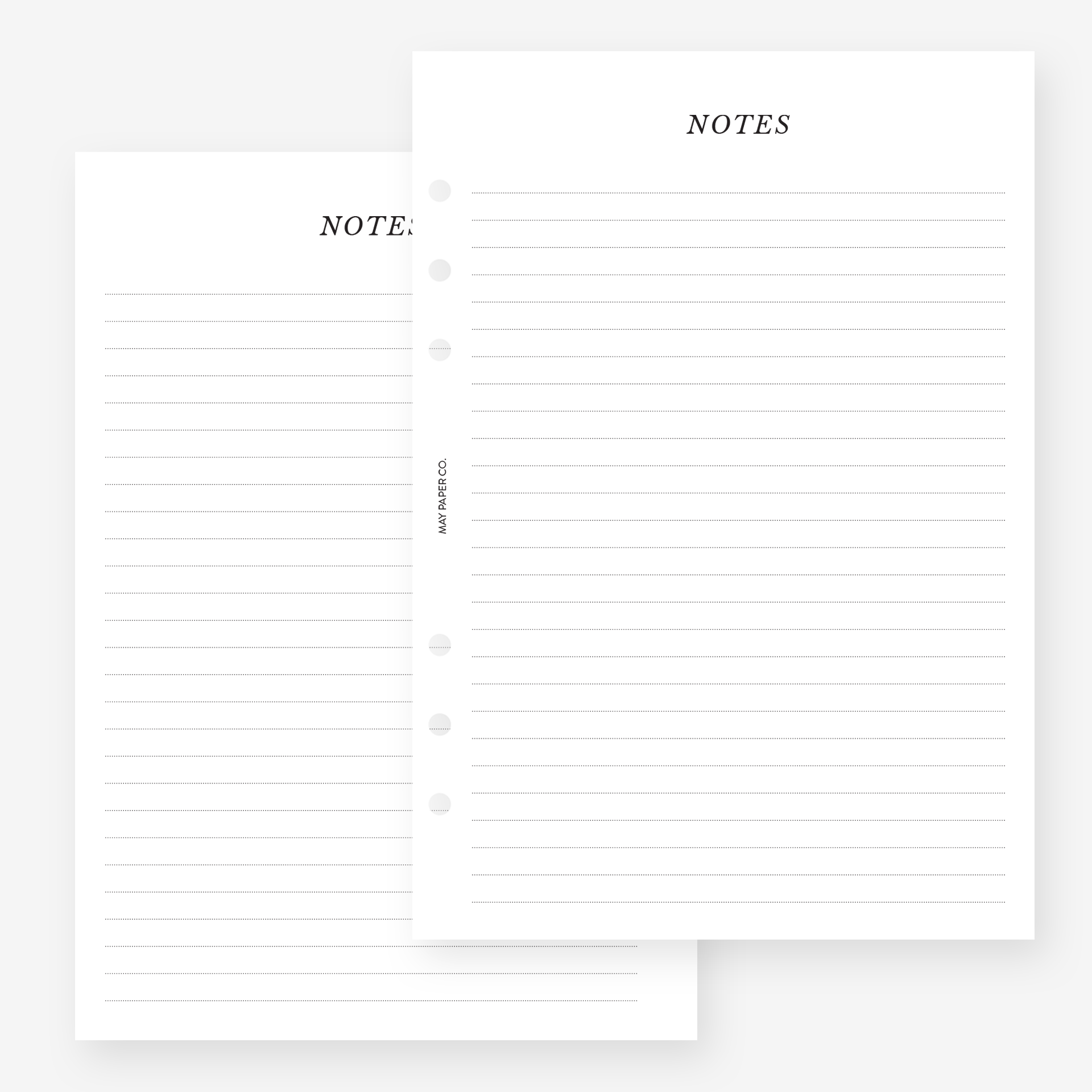 PRINTABLE Notes Lined | MAY PAPER CO.