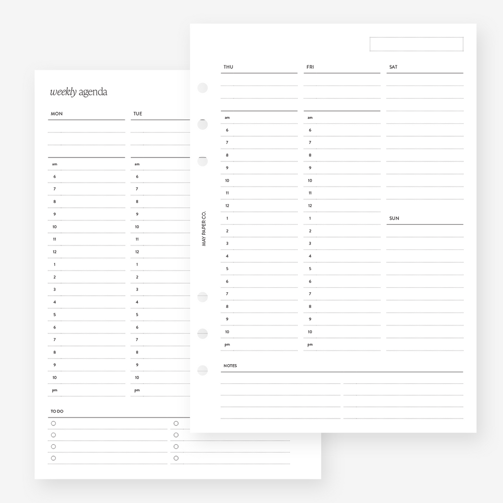 MAY PAPER CO. | Minimalistic stationery for the planner lover.