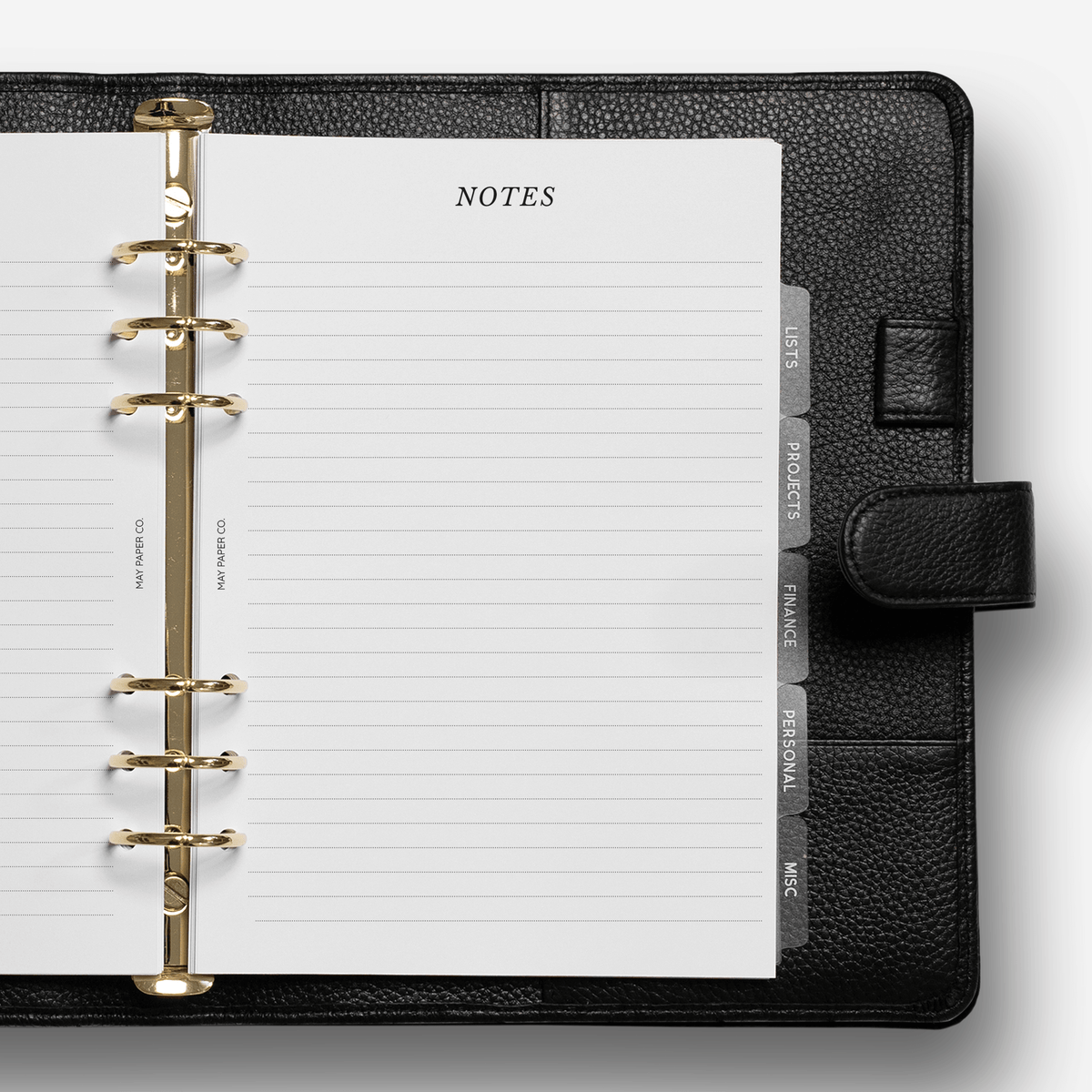 Notes Lined Planner Insert | MAY PAPER CO.