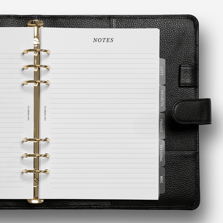 Planner inserts & refills for 6 ring and discbound planners | MAY PAPER ...