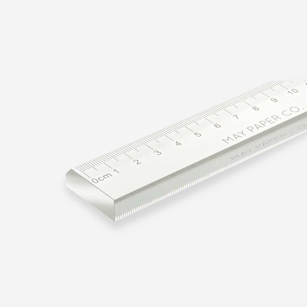 Acrylic Block Luxe Ruler | MAY PAPER CO.