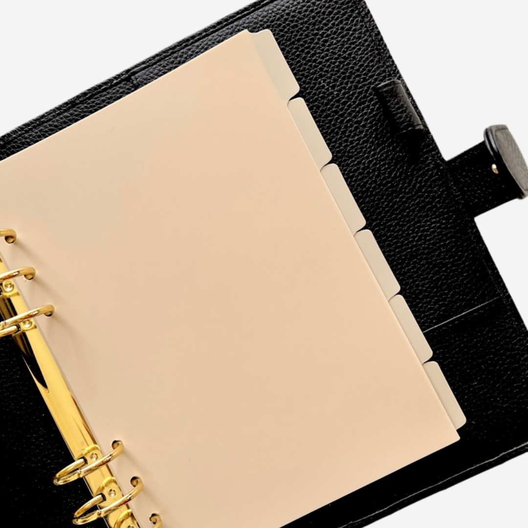 Side Tab Dividers | Barcelona Sand | Plastic | MAY PAPER CO.