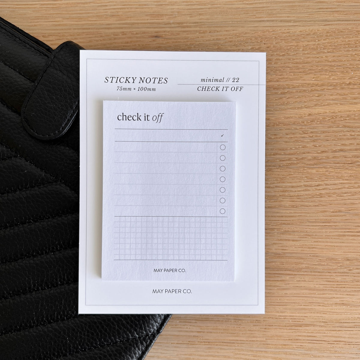 Check it Off Sticky Note | MAY PAPER CO.