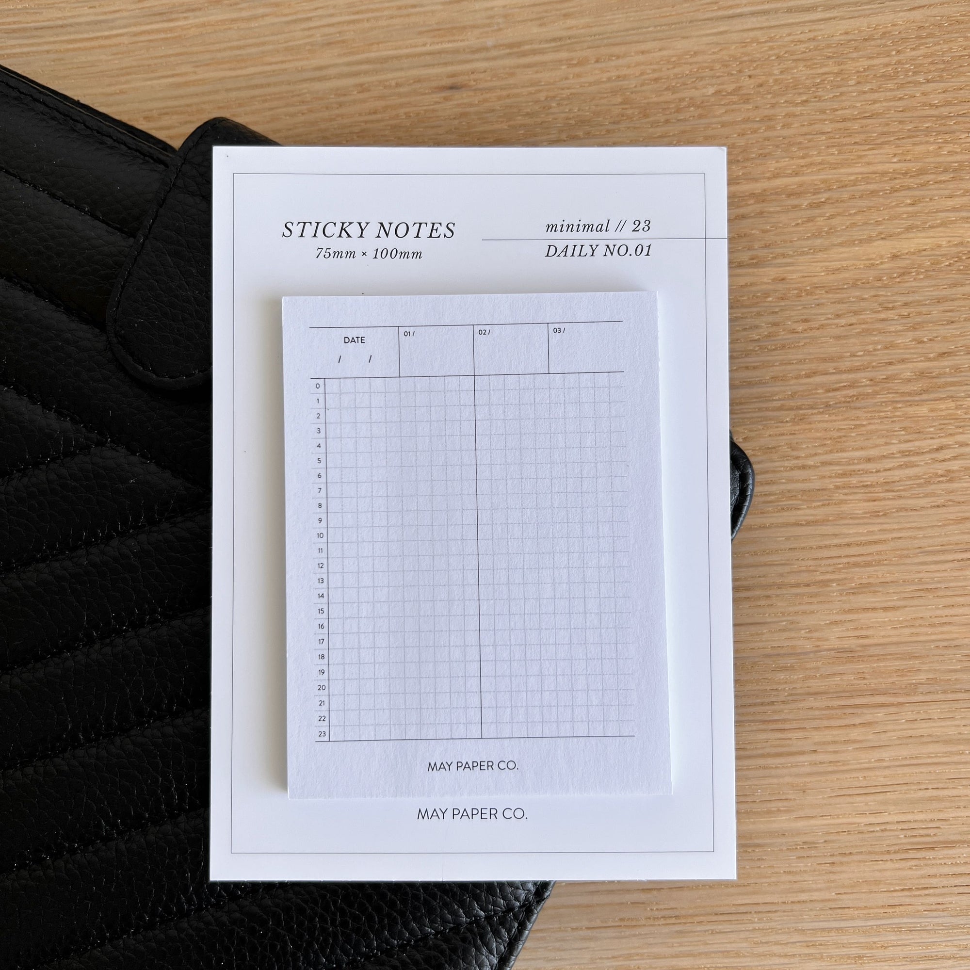 75mm x 100mm Daily NO.01 Sticky Note | MAY PAPER CO.