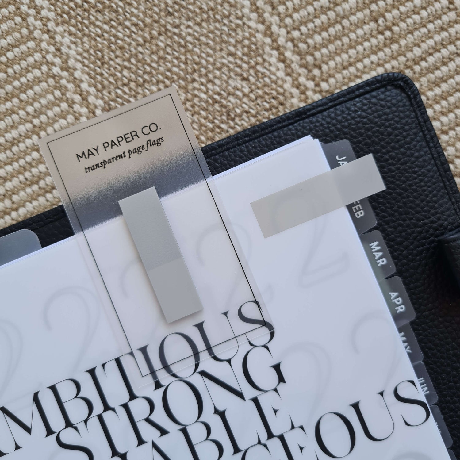 Sticky Notes & Transparent Page Flags | Planner Accessories | May Paper ...
