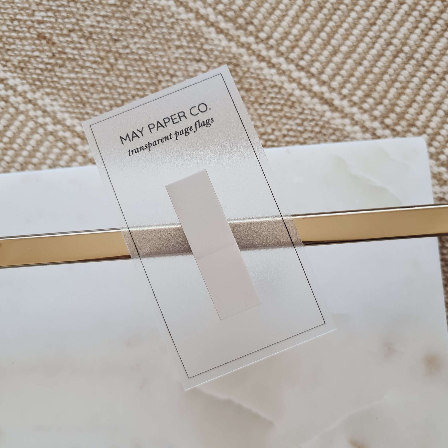 Transparent Page Flag | Clear Sticky Note | May Paper Co. | MAY PAPER CO.