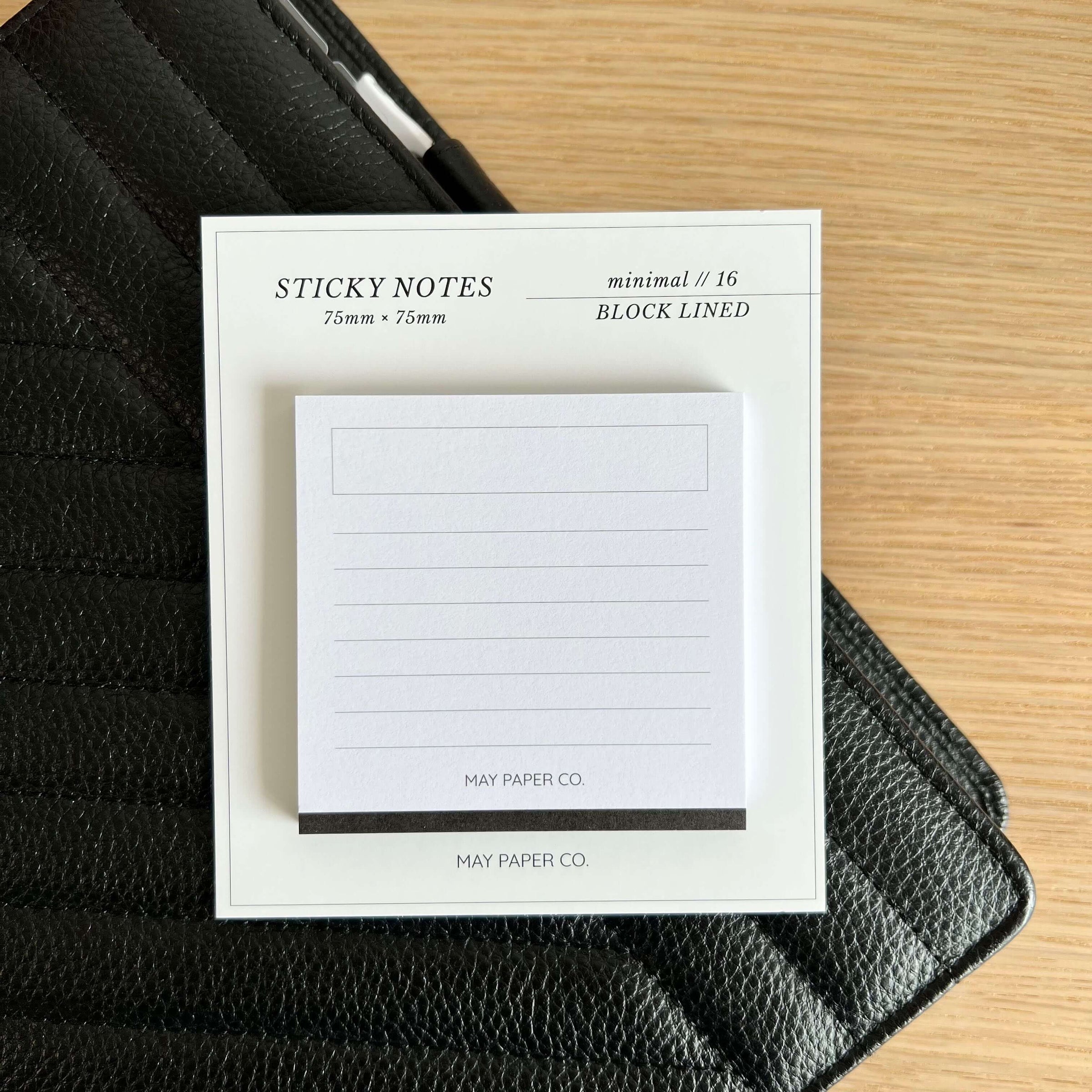 Block Lined Sticky Note | MAY PAPER CO.