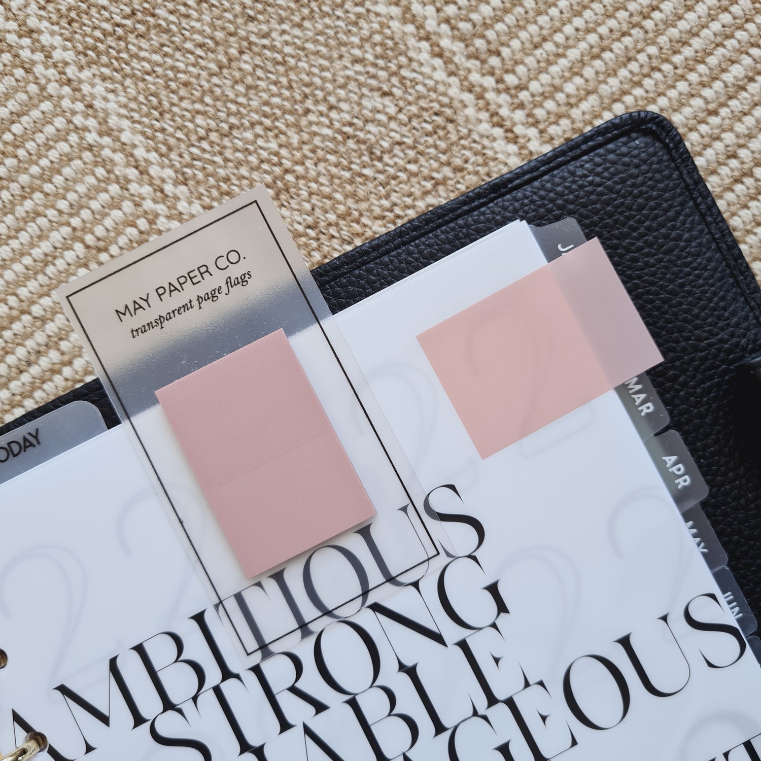 Wide Transparent Page Flag | Clear Sticky Notes | May Paper Co. | MAY ...